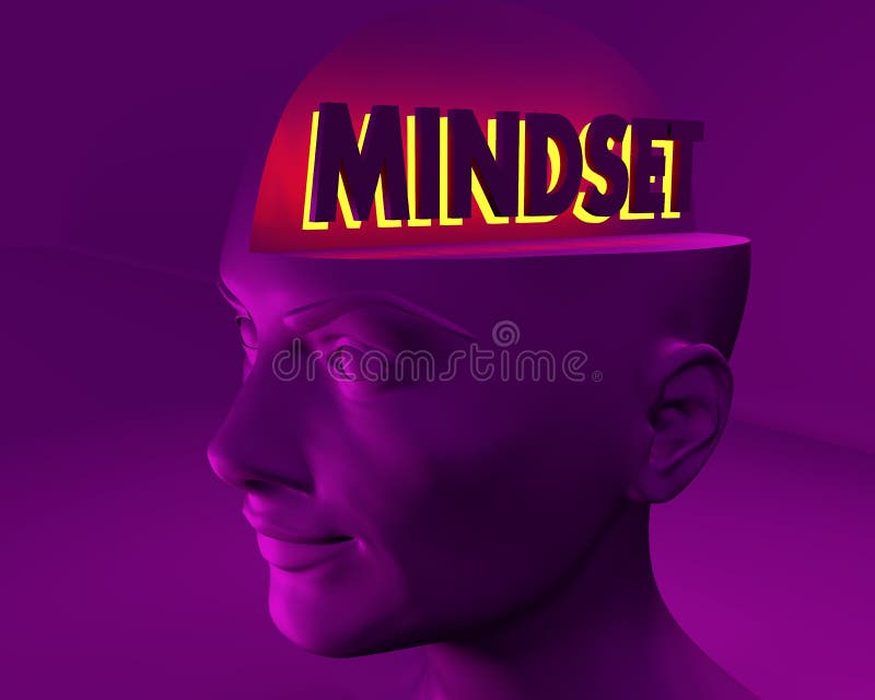 Open minded woman stock illustration. Illustration of mind - 176510184