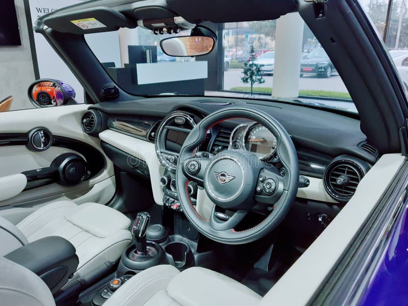 Mini cooper interior editorial stock image. Image of mini - 167643574