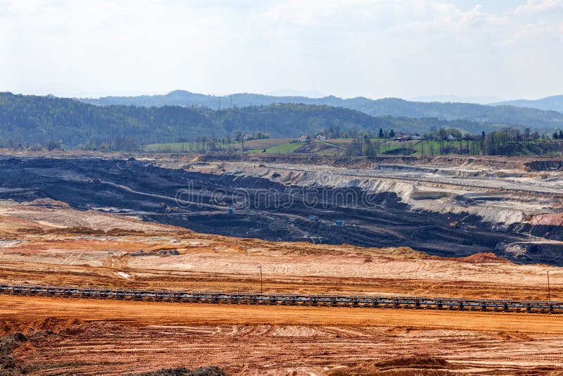 Open mining pit stock image. Image of open, color, deep - 44184981