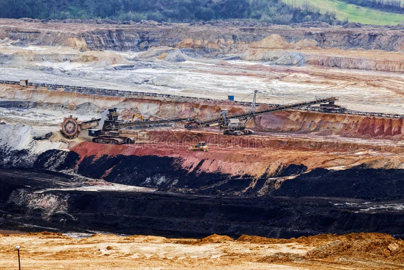 Open mining pit stock image. Image of land, gold, cast - 42047187