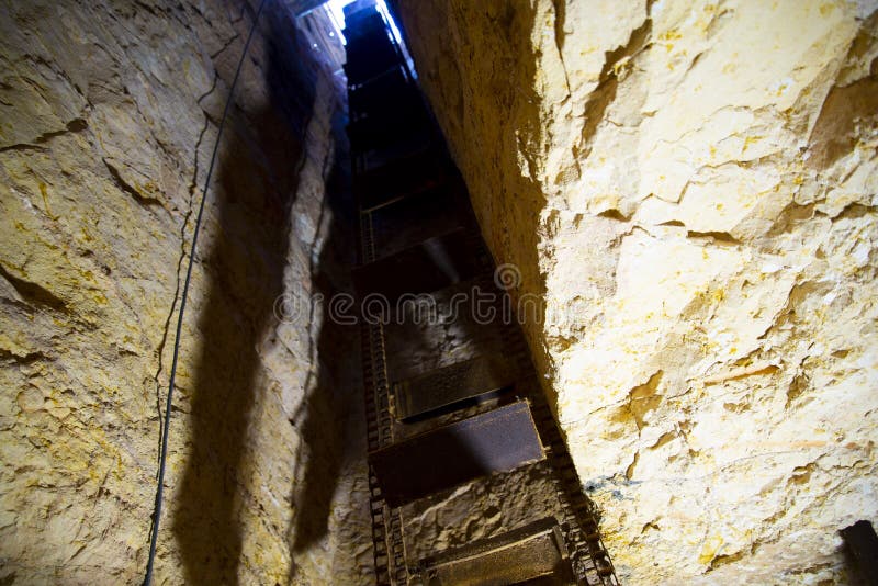 Open Mining Shaft stock photo. Image of opal, winch - 256190082