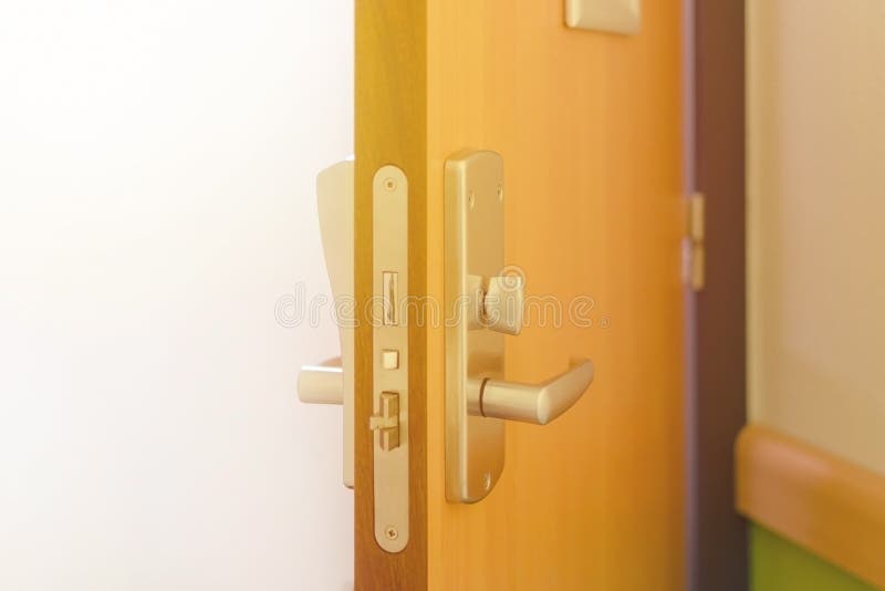 Open Modern Door, Hotel Room Interior, Nobody Stock Photo - Image of ...