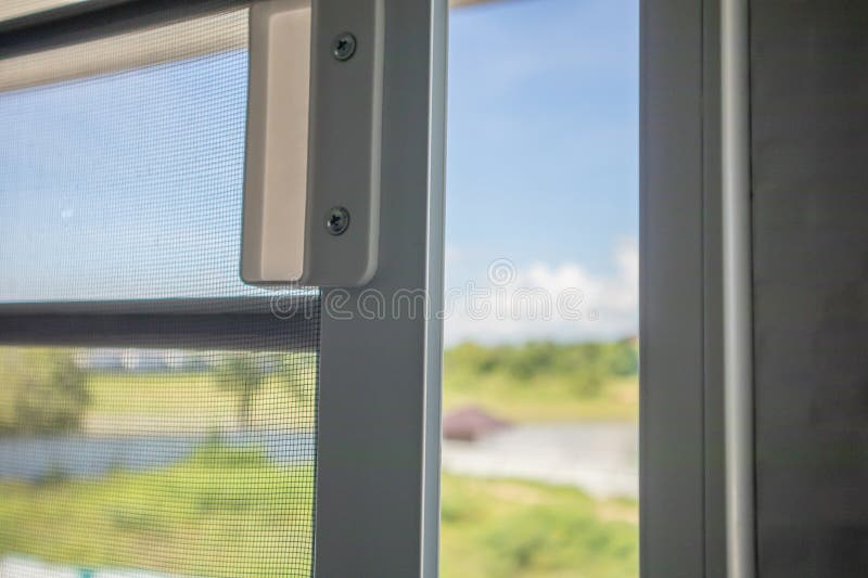 Open Mosquito Net Wire Screen on House Window Protection Against Insect ...
