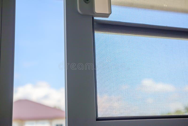 Open Mosquito Net Wire Screen on House Window Protection Against Insect ...
