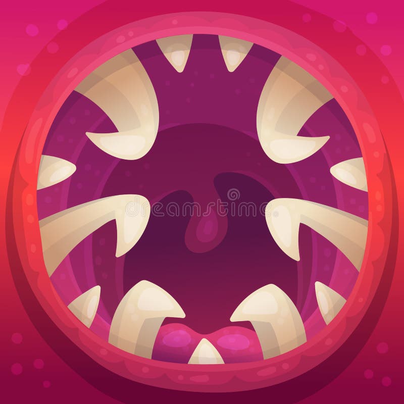 Spooky Monster Sharp Teeth Stock Illustrations – 465 Spooky Monster ...