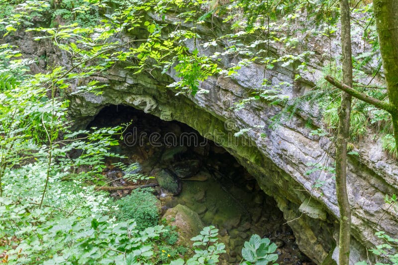 Open mouth to a large cave stock photo. Image of wrought - 305887366
