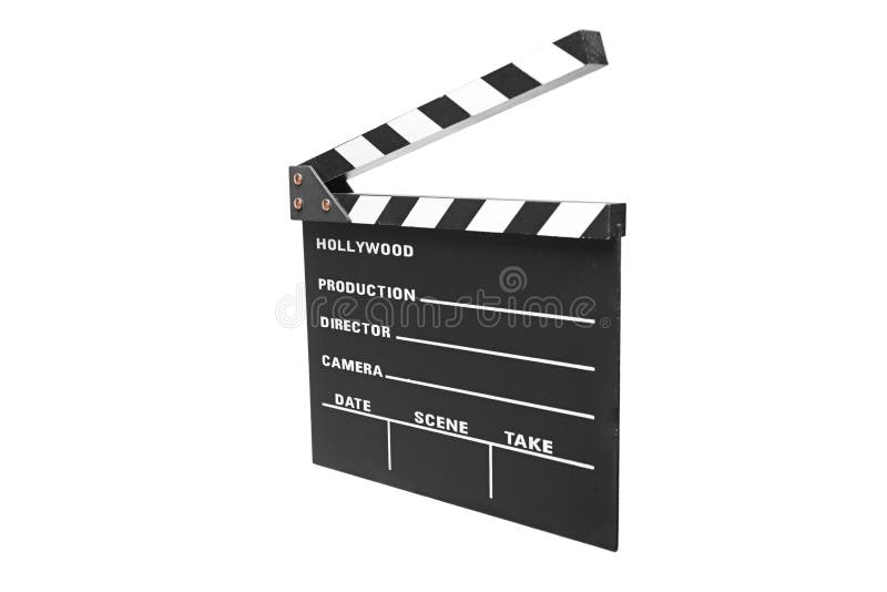 Open movie clap stock image. Image of action, shot, clipping - 12275237