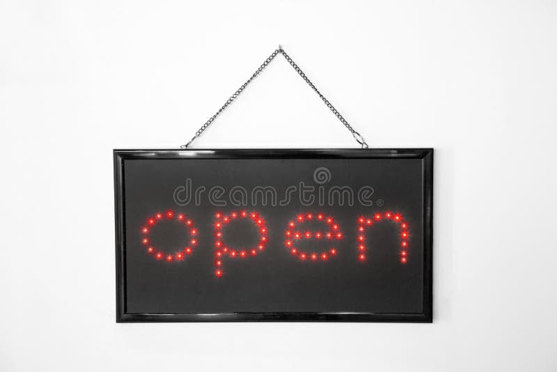 Bar open neon sign stock photo. Image of vintage, opened - 17619956