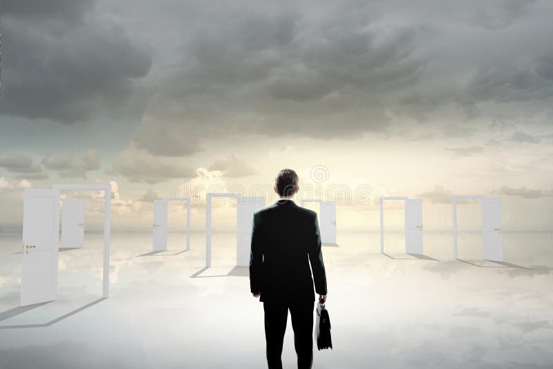 Open New Doors and Opportunities Stock Image - Image of entering ...