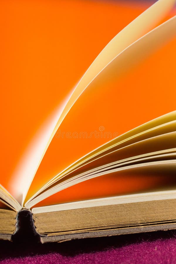 Open note book on a table stock photo. Image of table - 76563354