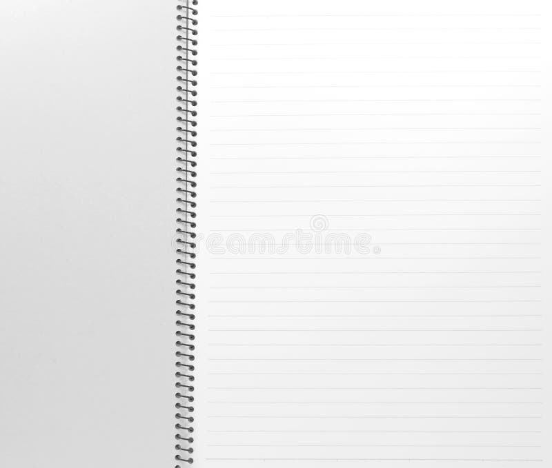 Open note book stock image. Image of ring, design, sheet - 35640483