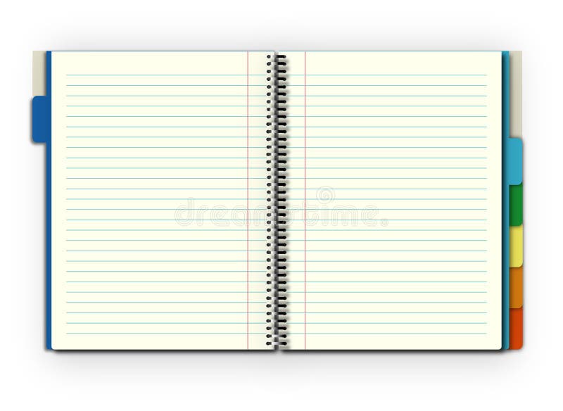 Open notebook stock illustration. Illustration of school - 19377589