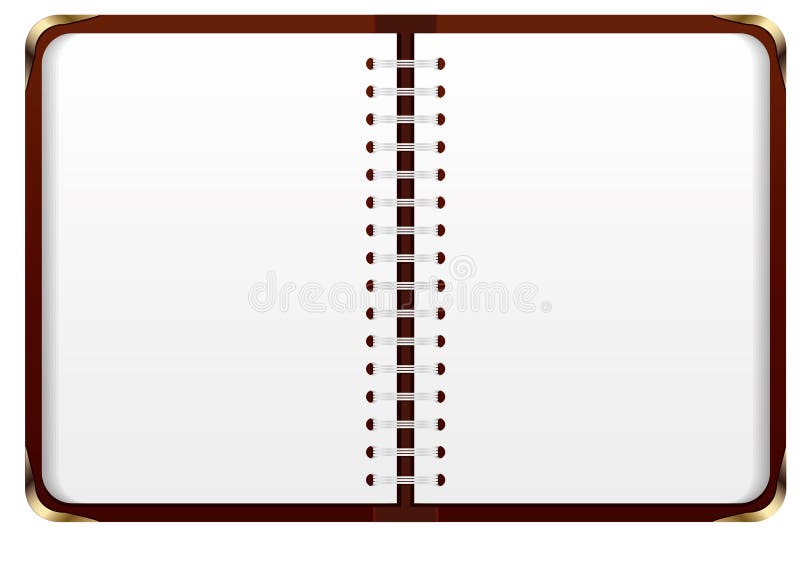 Open notebook stock vector. Illustration of element, document - 19606933