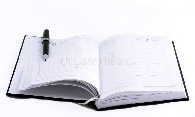 Open notebook stock image. Image of blanck, journal, white - 349743