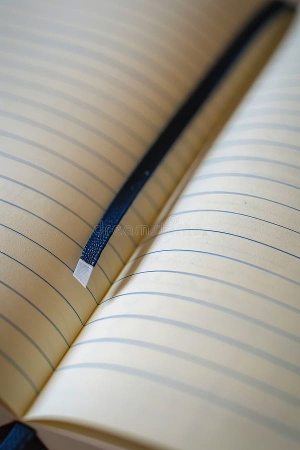 Open Notebook with Blank Page, Waiting for Notes, School Supplies, Back ...