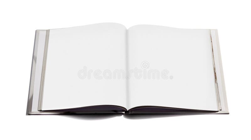 Open Notebook with Blank Pages Stock Photo - Image of notebook, blank ...