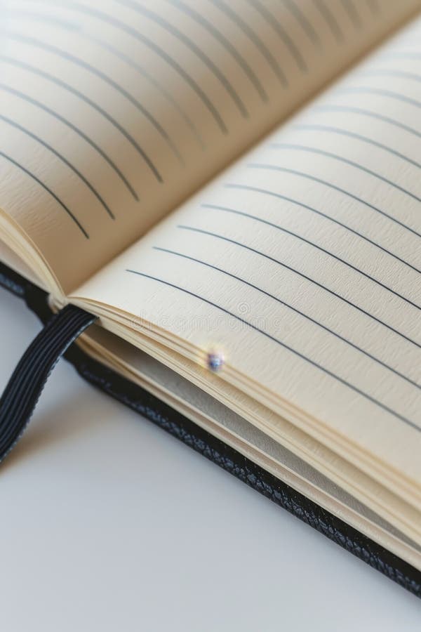 Open Notebook with Blank Pages, Minimalist Design for Writing, School ...