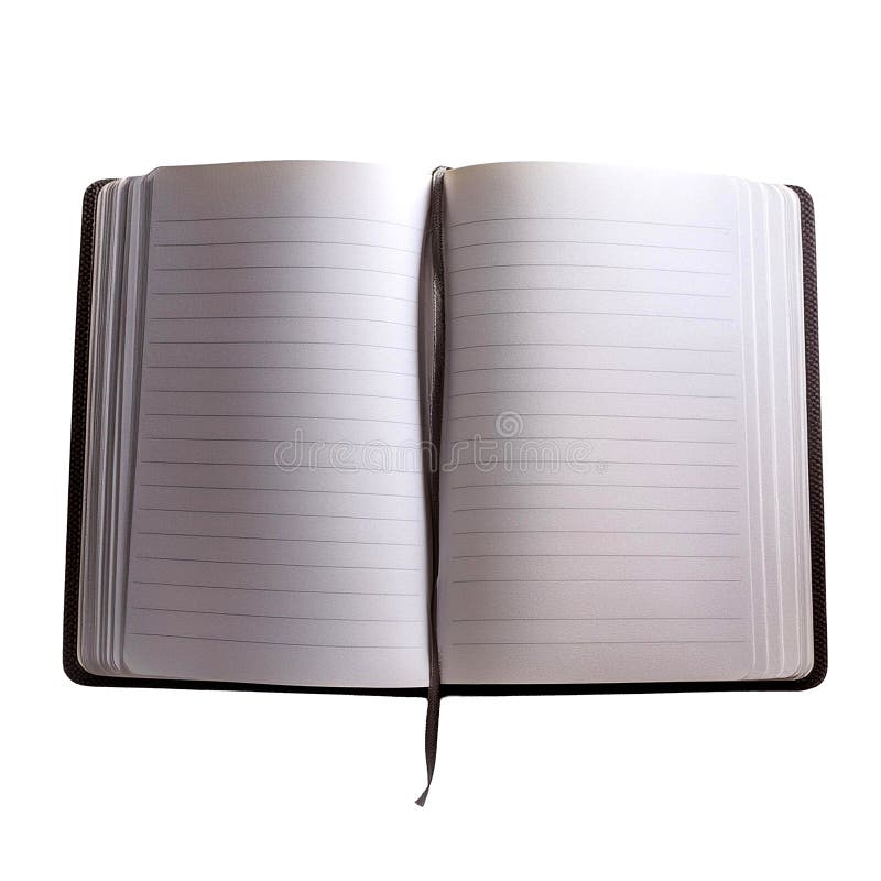An Open Notebook with Blank Pages Ready for Writing Ideas at Any Time ...