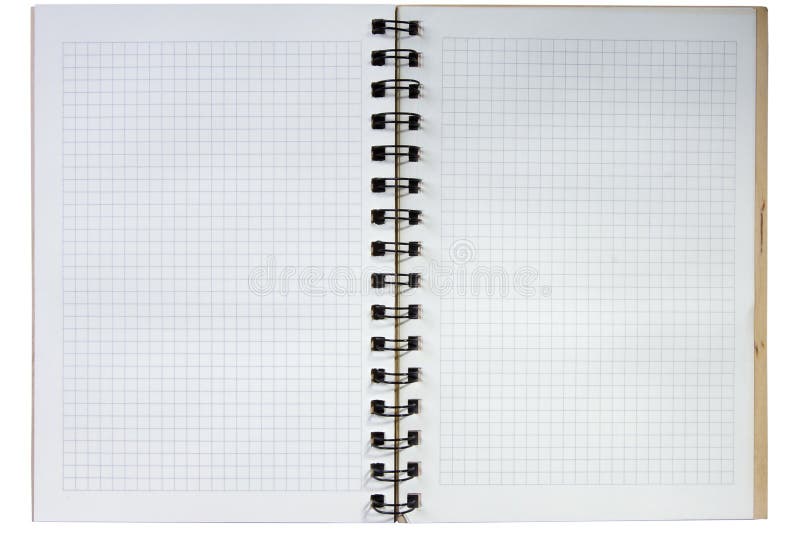 Open Notebook with Blank Sheets Stock Image - Image of information ...