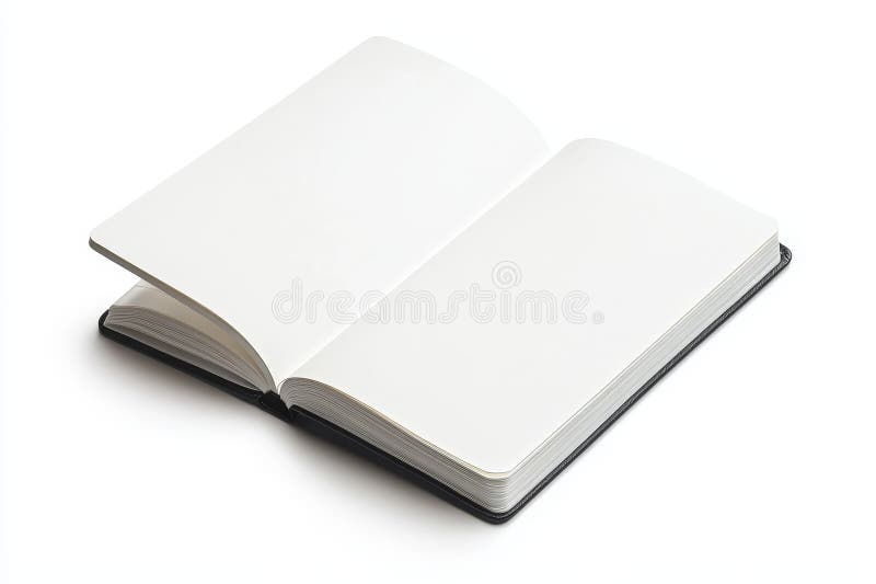 An Open Notebook with Blank White Pages Symbolizing New Beginnings ...