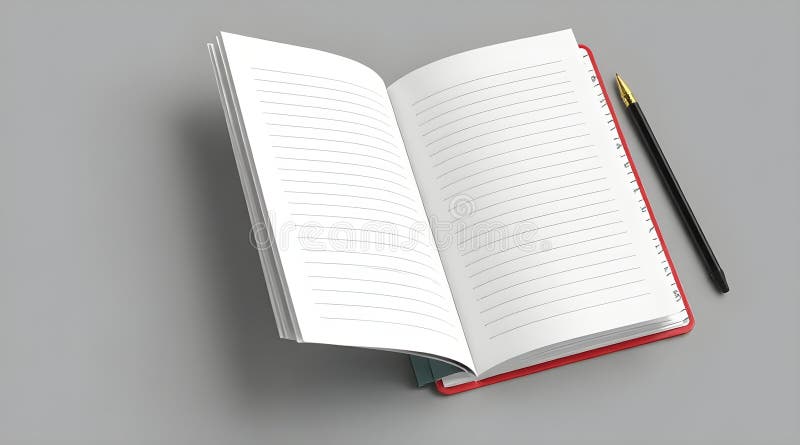 Luxury Notebook Mockup with Geometric Foil Details Stock Illustration ...