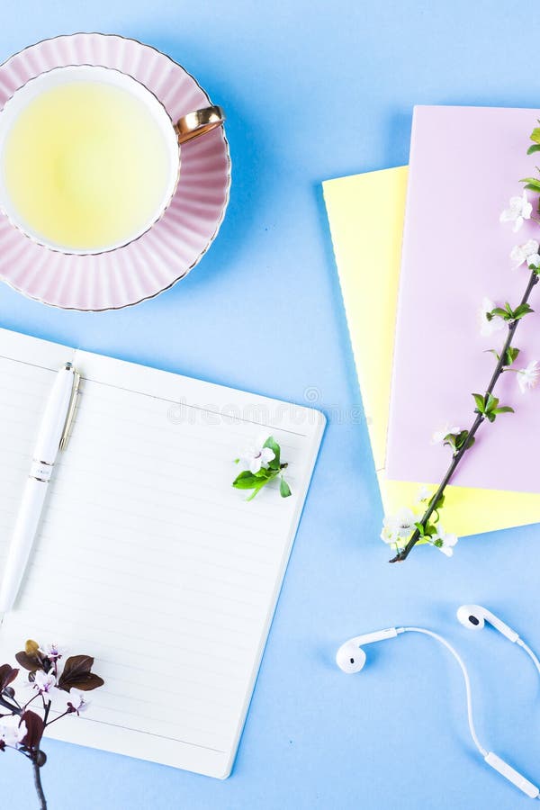 Spring Creative Workplace stock photo. Image of spring - 114959576