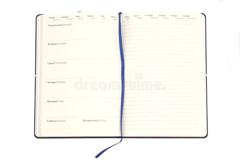 Open notebook stock image. Image of bookmark, journal - 95162601