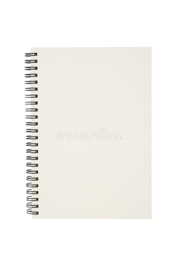Open Notebook and School or Office Tools on White Background Stock ...