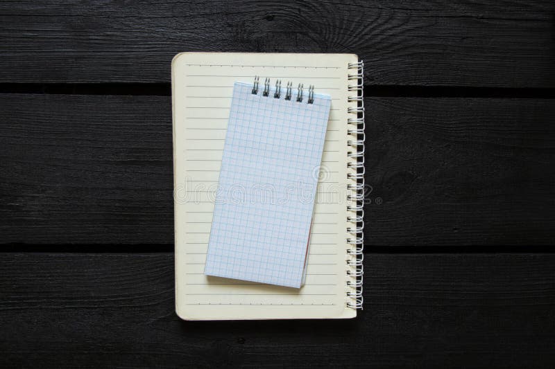 Spiral Notebooks Wooden Board Stock Photos - Free & Royalty-Free Stock ...