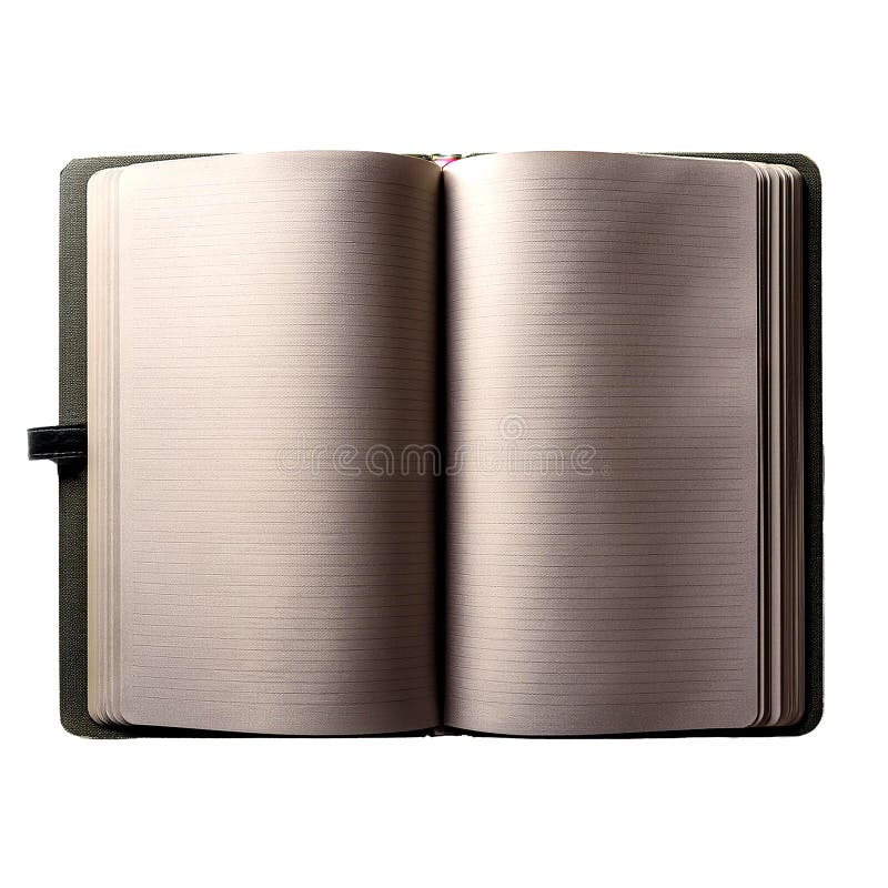 Open Blank Notebook Ready for Writing in a Minimalist Workspace Stock ...