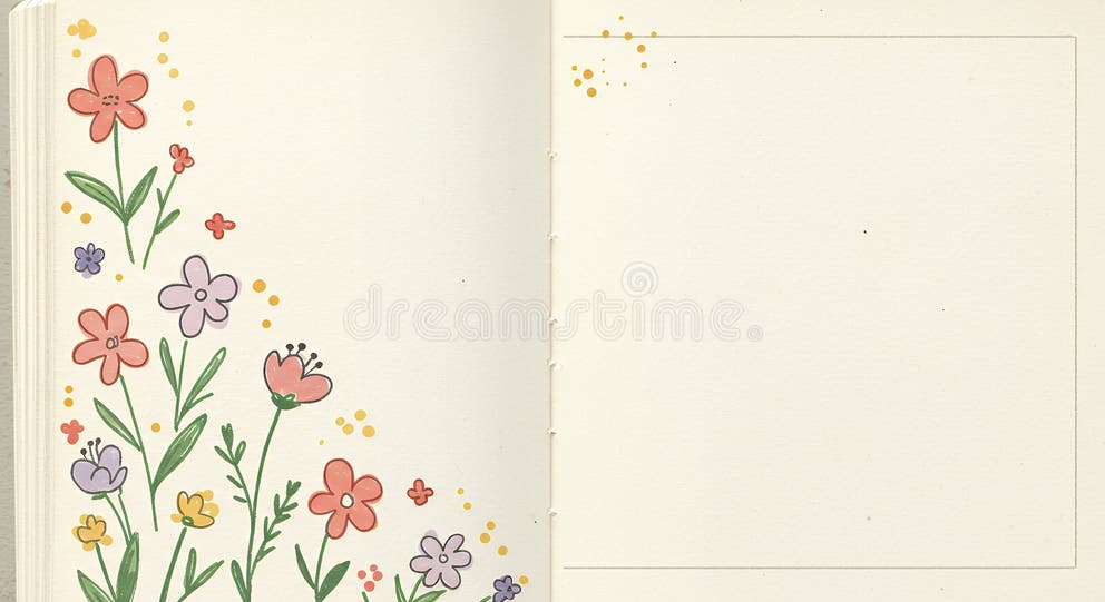 Notebook Page Flower Stock Illustrations – 5,920 Notebook Page Flower ...