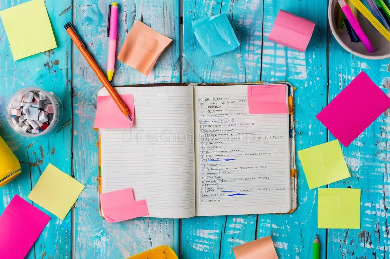 Open Book Sticky Notes Stock Illustrations – 89 Open Book Sticky Notes ...