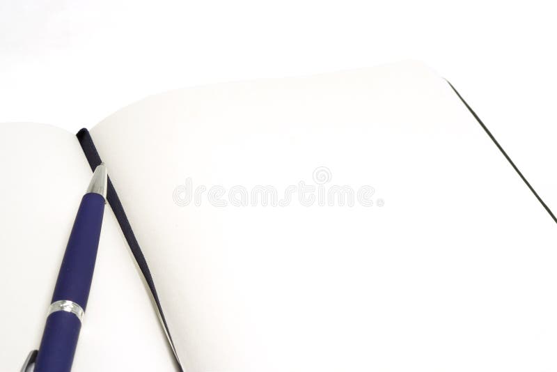 Open notebook with pen stock photo. Image of writing, paper - 2999228