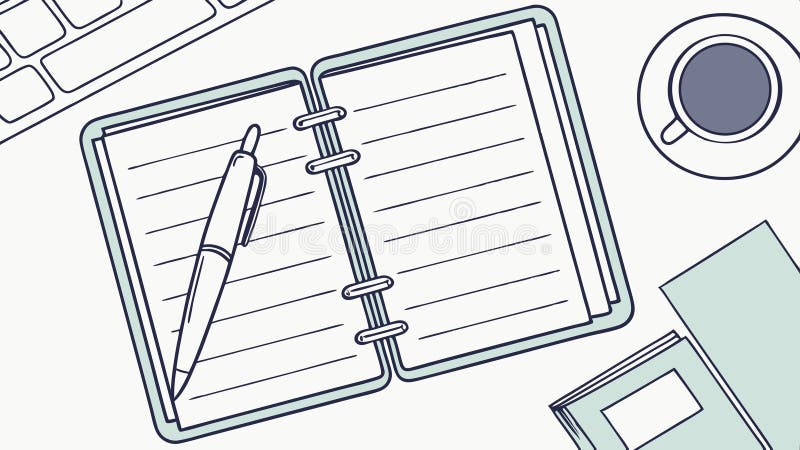 Open Notebook with Pen, Writing and Journaling for Creativity and Ideas ...