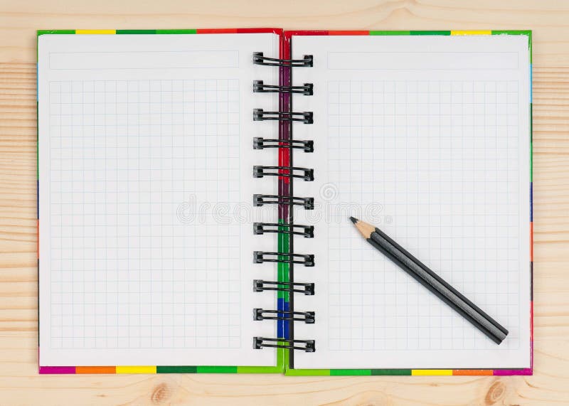 Open notebook stock image. Image of memo, isolated, stationery - 16666149