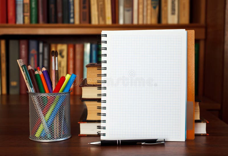 Open notebook stock image. Image of textbook, library - 51230215