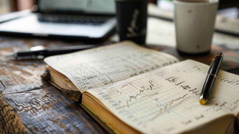 Open Notebook on Wooden Table Stock Image - Image of literature, write ...