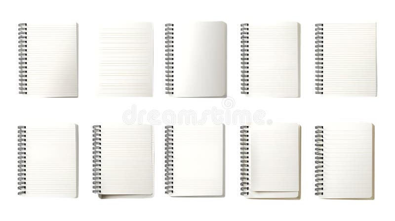 Open Notebooks on Transparent Background Stock Illustration ...