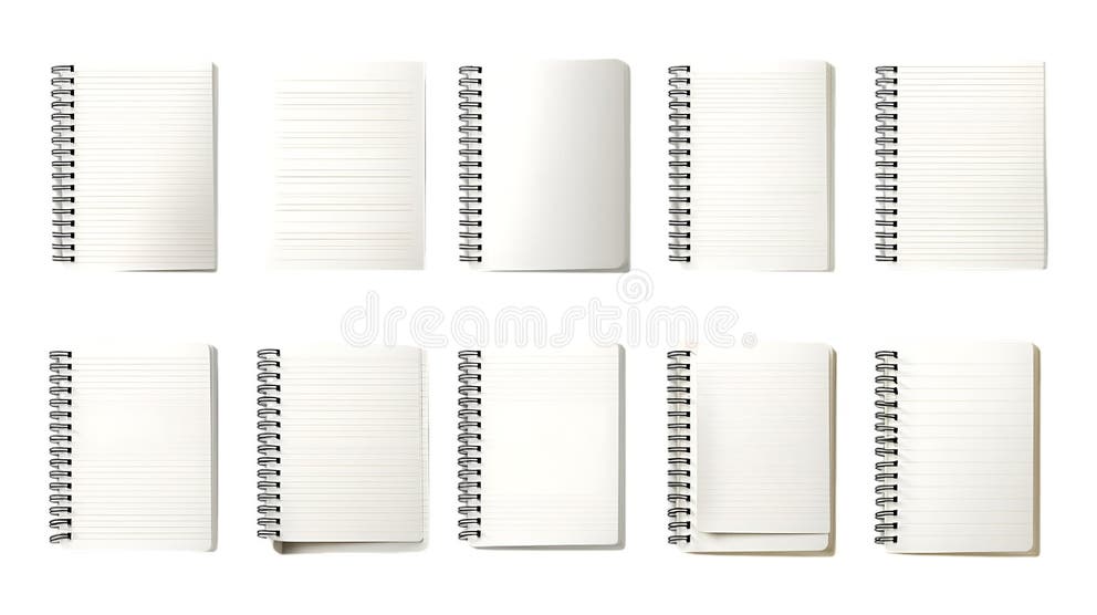 Open Notebooks on Transparent Background Stock Illustration ...