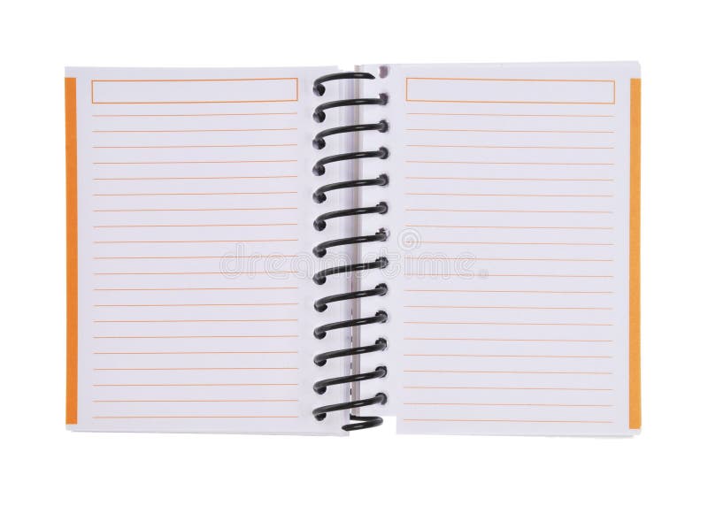 Open notepad stock image. Image of page, blank, book, office - 8033813