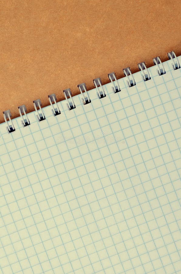 Open Notepad with Blank Pages with a Spiral Stock Image - Image of ...