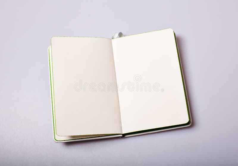 Notepad with Blank Page stock photo. Image of empty - 110565328