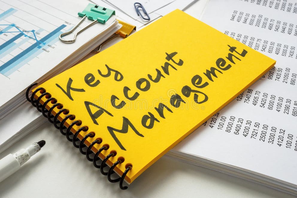 Open Notepad with Inscription KAM Key Account Management. Stock Image ...