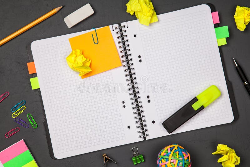 Open Notepad with Project Management Sign Stock Photo - Image of ...