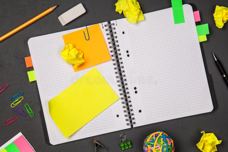 Open Notepad with Project Management Sign Stock Photo - Image of ...