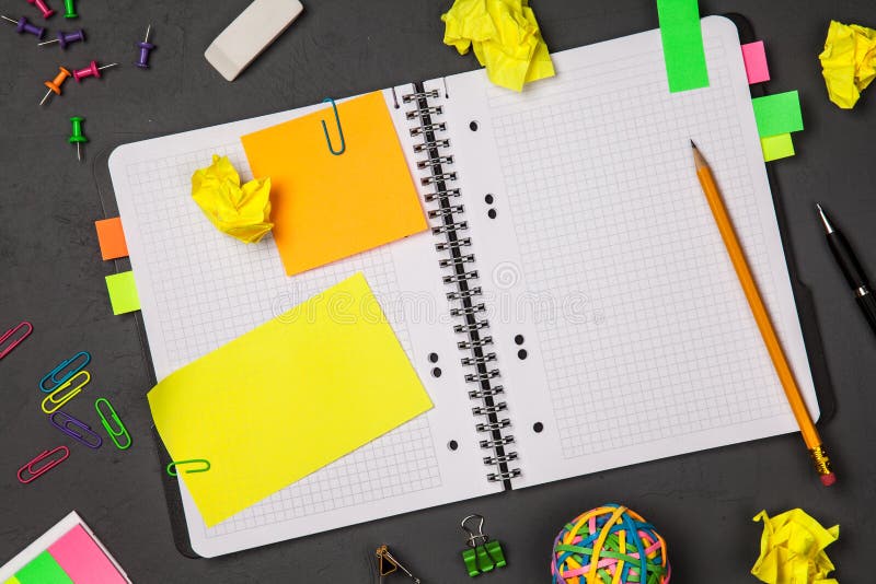 Open Notepad with Project Management Sign Stock Photo - Image of ...