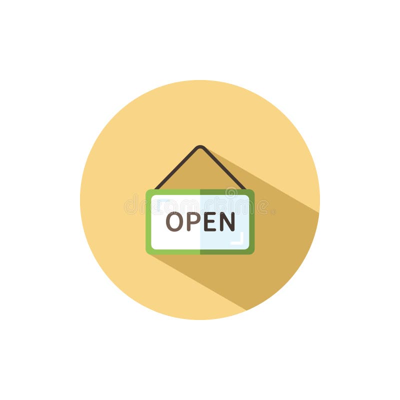 Now open notice sign stock vector. Illustration of marketing - 251445995