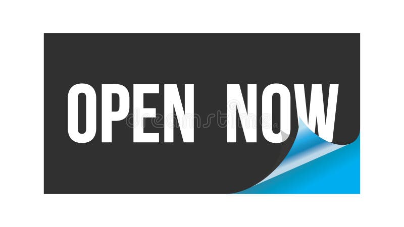 Open Now Sticker Stock Illustrations – 1,499 Open Now Sticker Stock ...