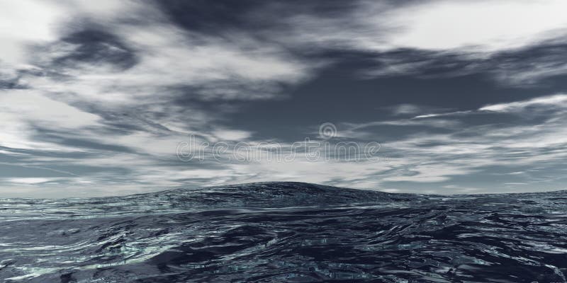 Open Ocean Space Beach Outside Sun Set Sky Surface Landscape Stock ...