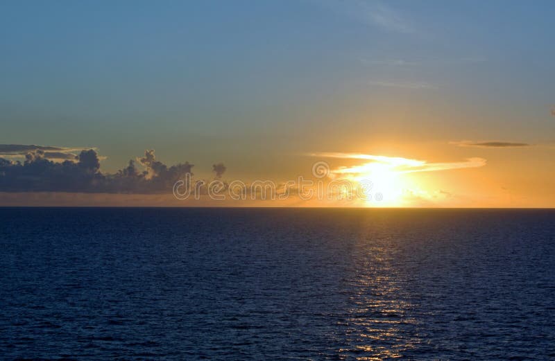 Open Ocean Sunset sail stock photo. Image of sail, rays - 120409006